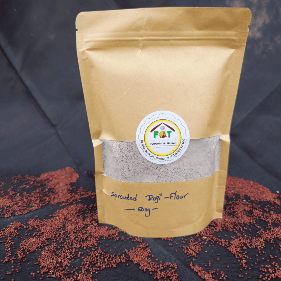 Sprouted Ragi Flour/ Ragi Malt Powder – Flavours of Telugu